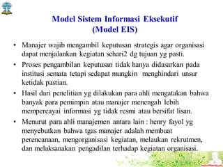 4. hapzi ali, sistem informasi eksekutif (executive information system), eis, ut | PDF
