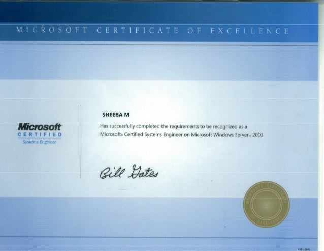 Microsoft Certified Engineer