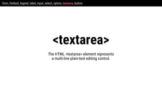 [Basic HTML/CSS] 4. html - form tags | PPT
