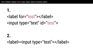 [Basic HTML/CSS] 4. html - form tags | PPT
