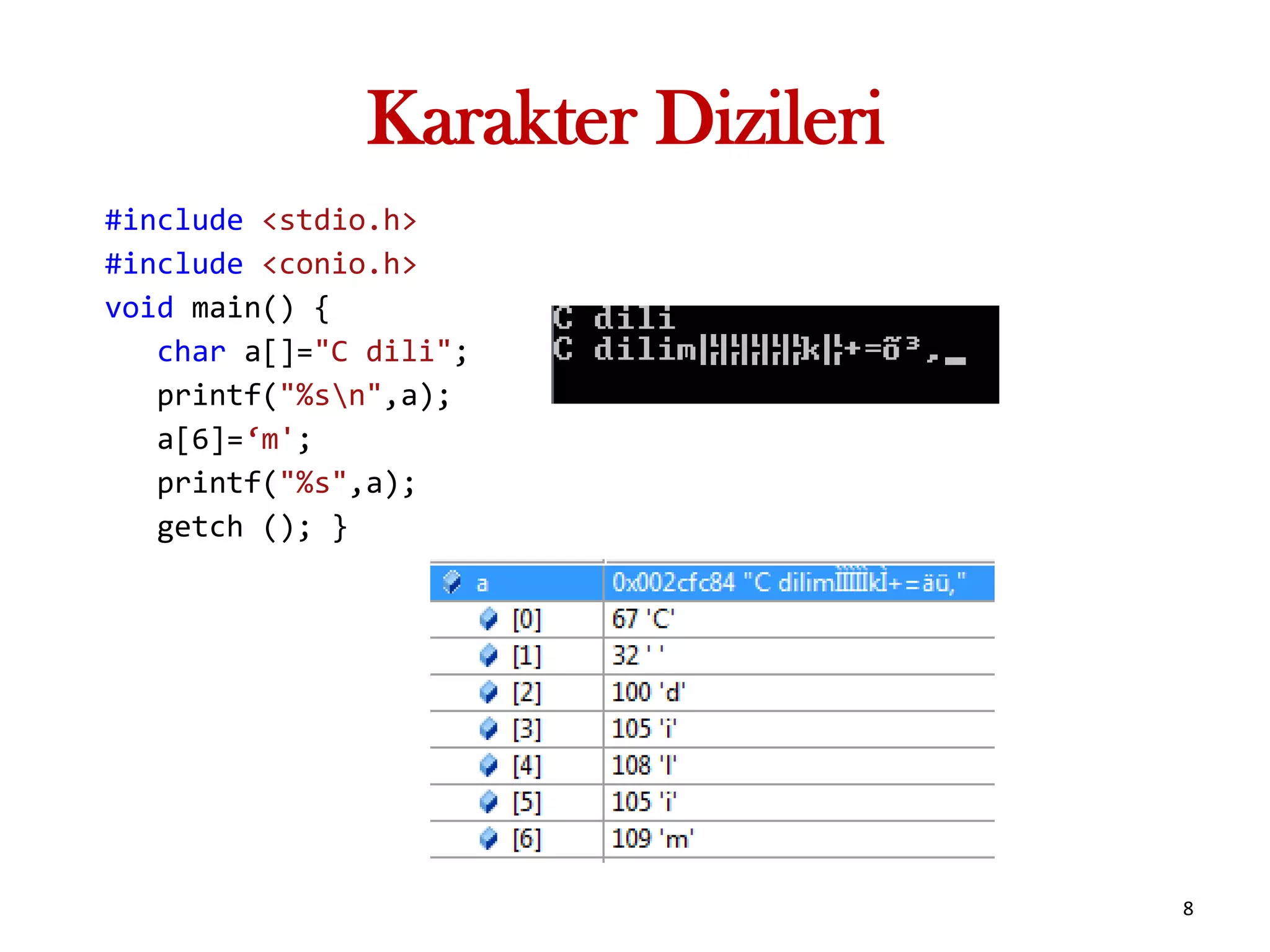 Karakter dizileri | PDF