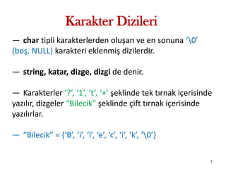 Karakter dizileri | PDF