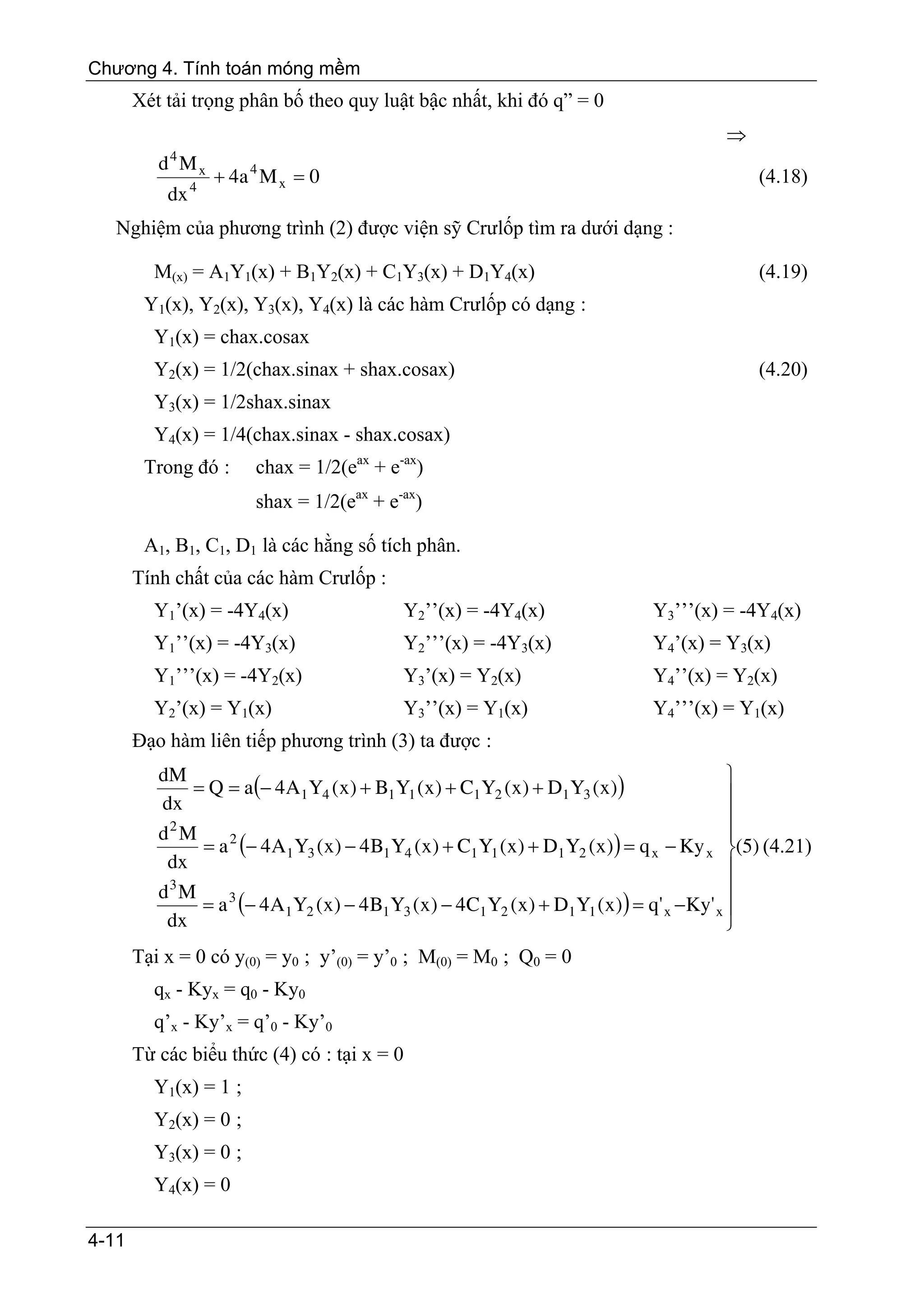 4. bai giang nen mong chuong 4. tinh toan mong mem | PDF