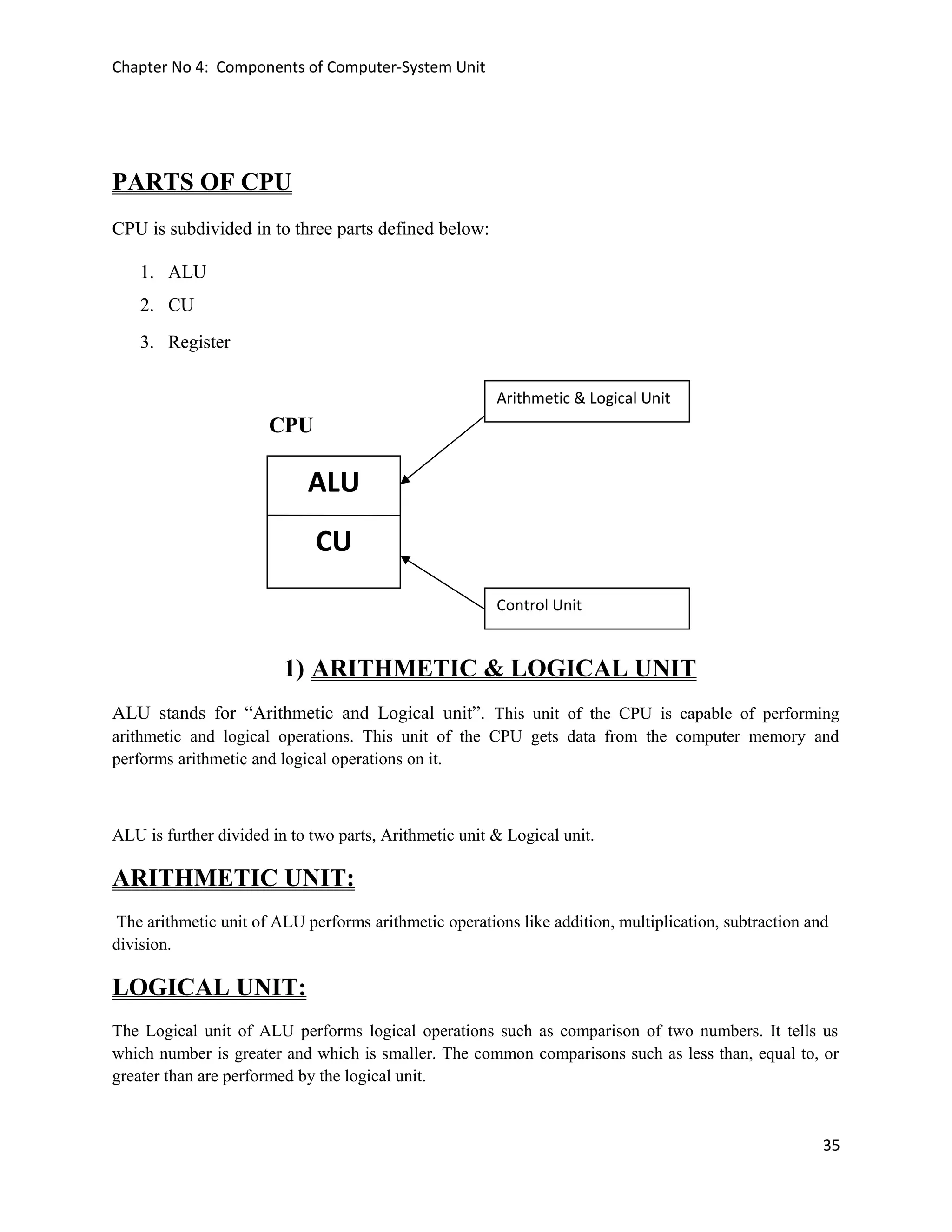 computer System UNit Every thing | DOC