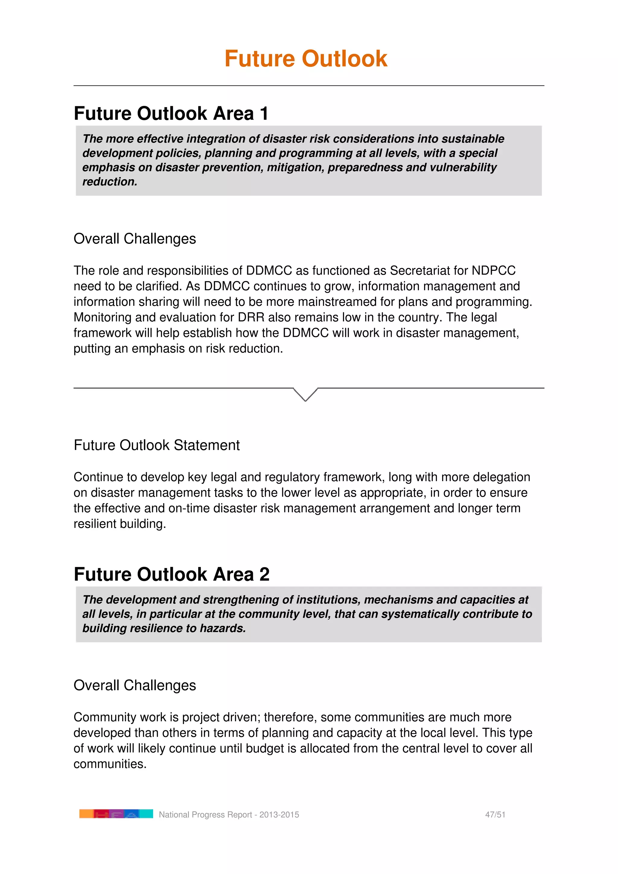 National progress report on the implementation of the hyogo framework for action | PDF