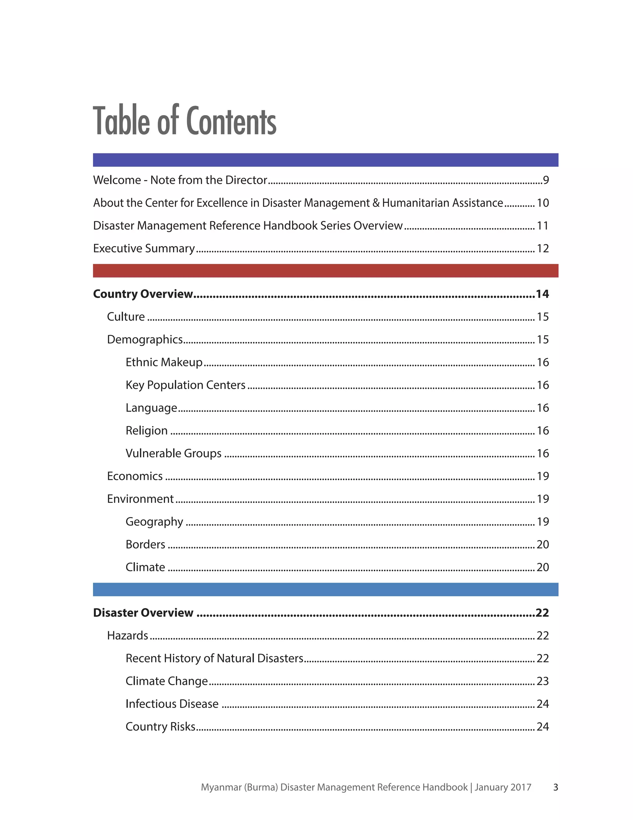 Myanmar disaster management reference handbook | PDF