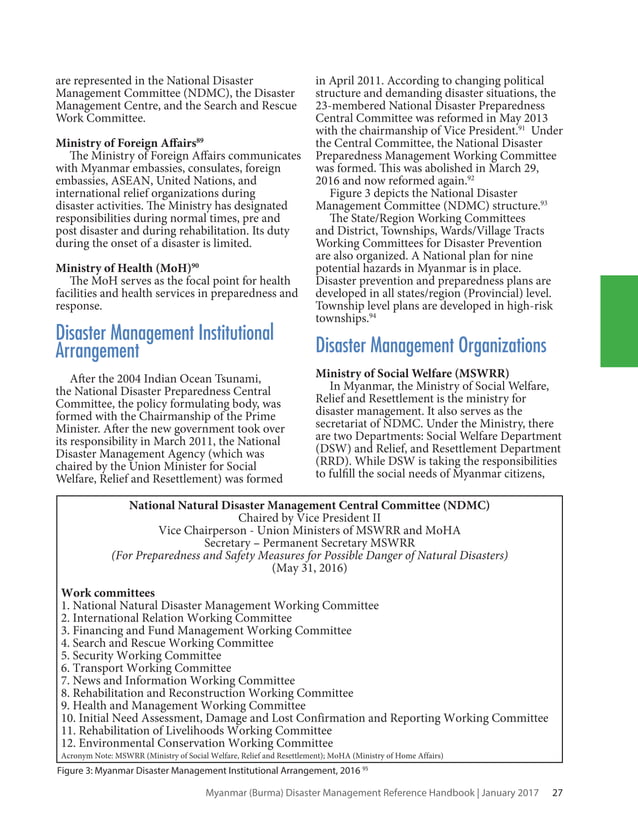 Myanmar disaster management reference handbook | PDF | Travel
