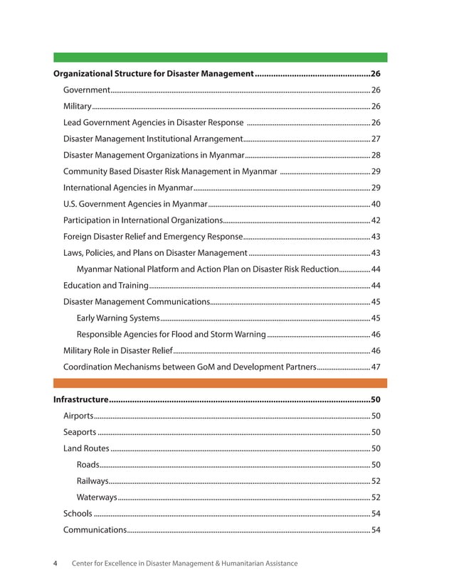 Myanmar disaster management reference handbook | PDF | Travel
