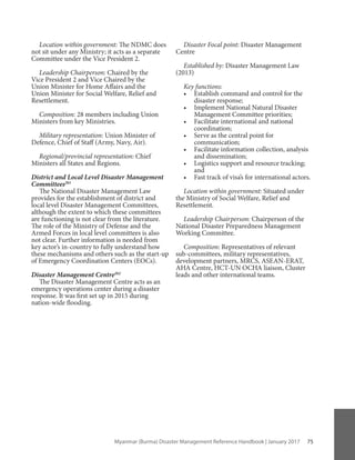Myanmar disaster management reference handbook | PDF