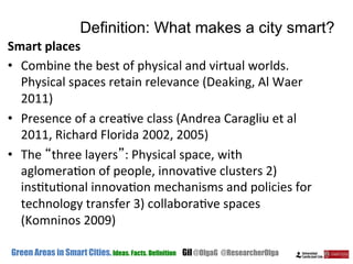 Green Areas in Smart Cities. Ideas. Facts. Definition. Olga Gil | PDF