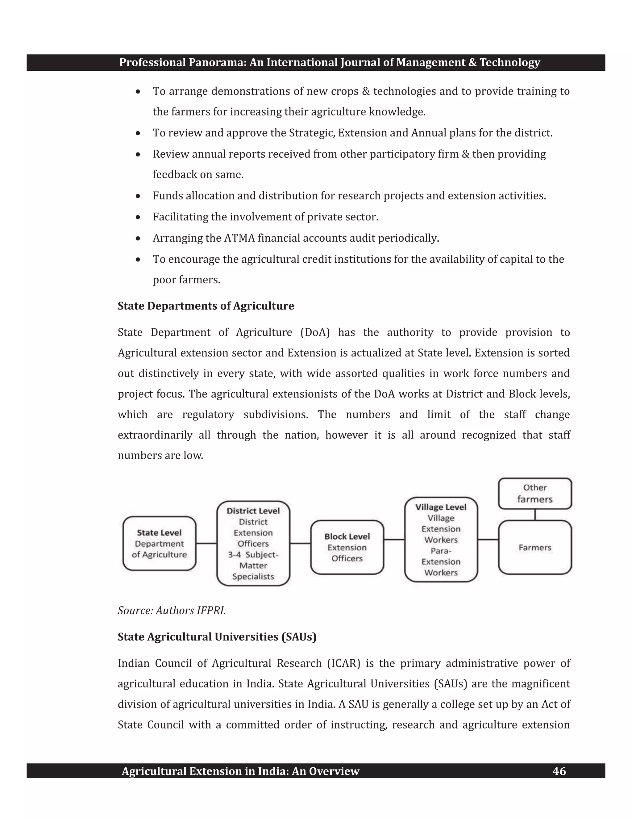 Agricultural Extension in India: An Overview | PDF