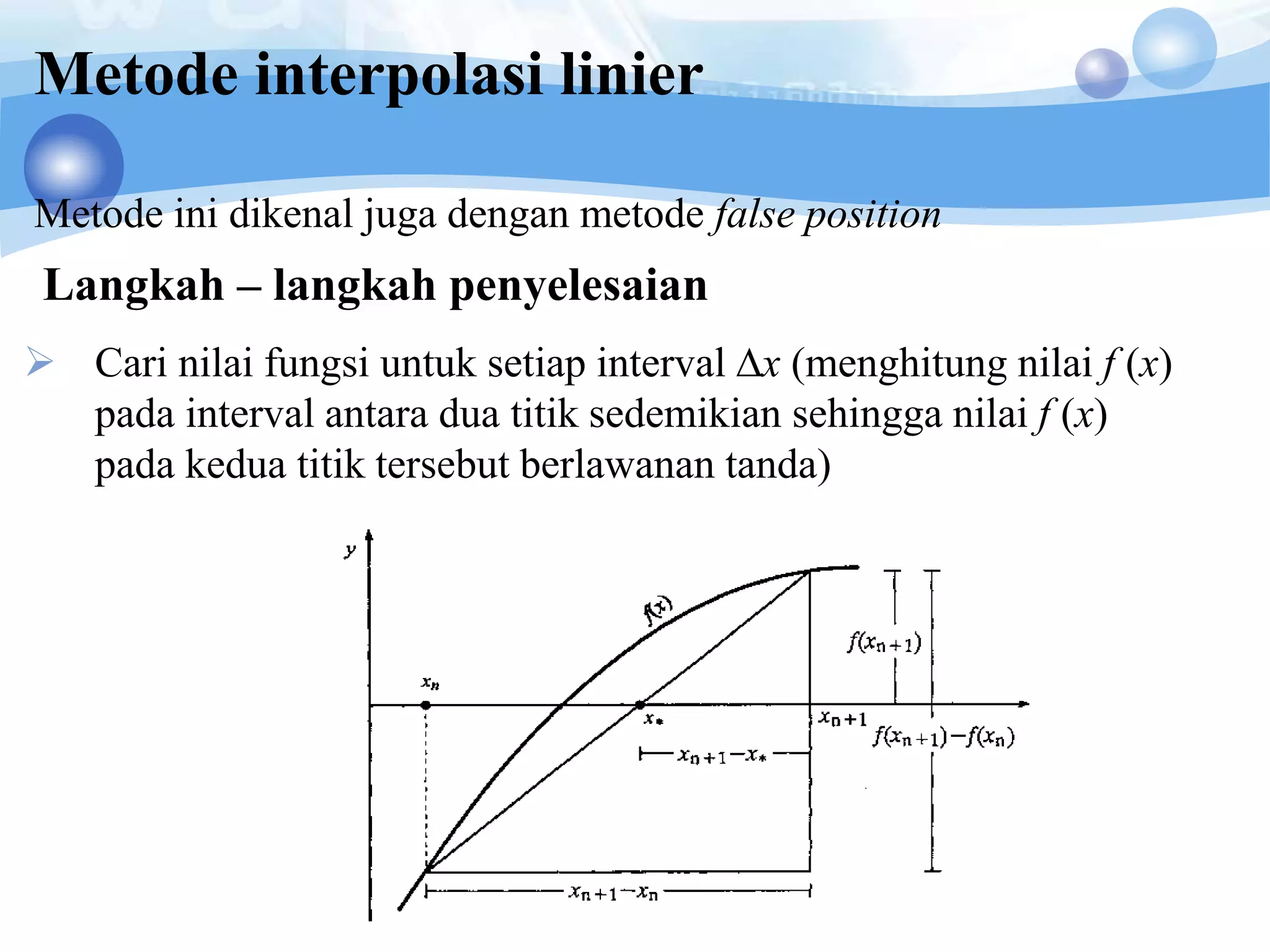 4. akar persamaan tak linier | PPTX