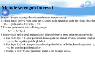 4. akar persamaan tak linier | PPTX
