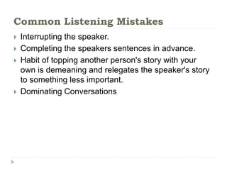 4.2 listening skills | PPTX