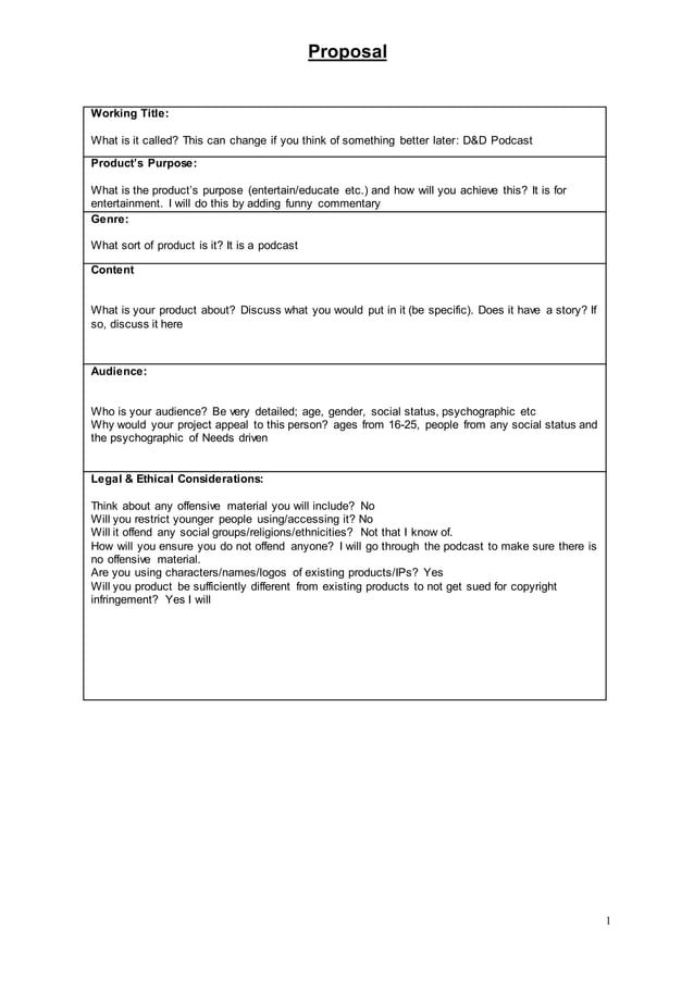 4. proposal(podcast) | PDF