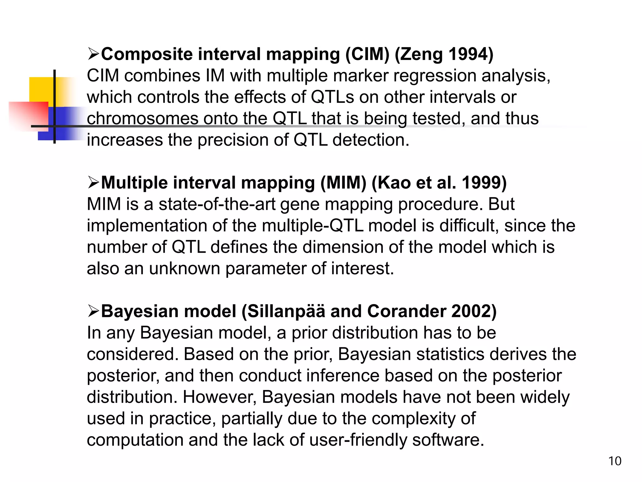 Jiankang Wang. Principle of QTL mapping and inclusive composite interval mapping (ICIM) | PDF