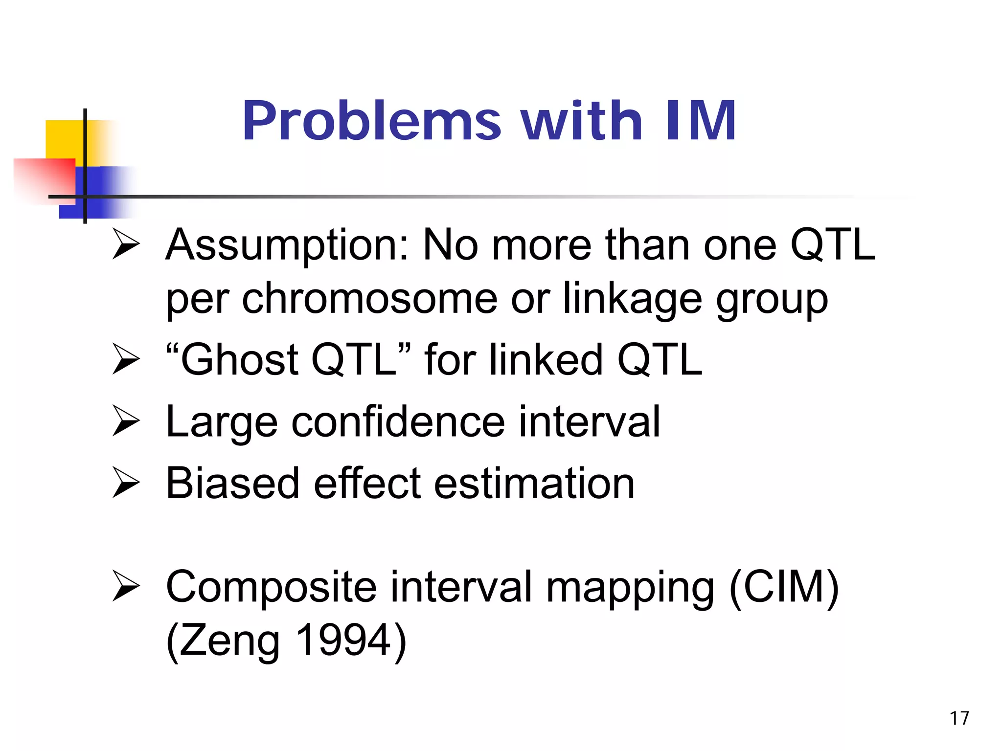 Jiankang Wang. Principle of QTL mapping and inclusive composite interval mapping (ICIM) | PDF
