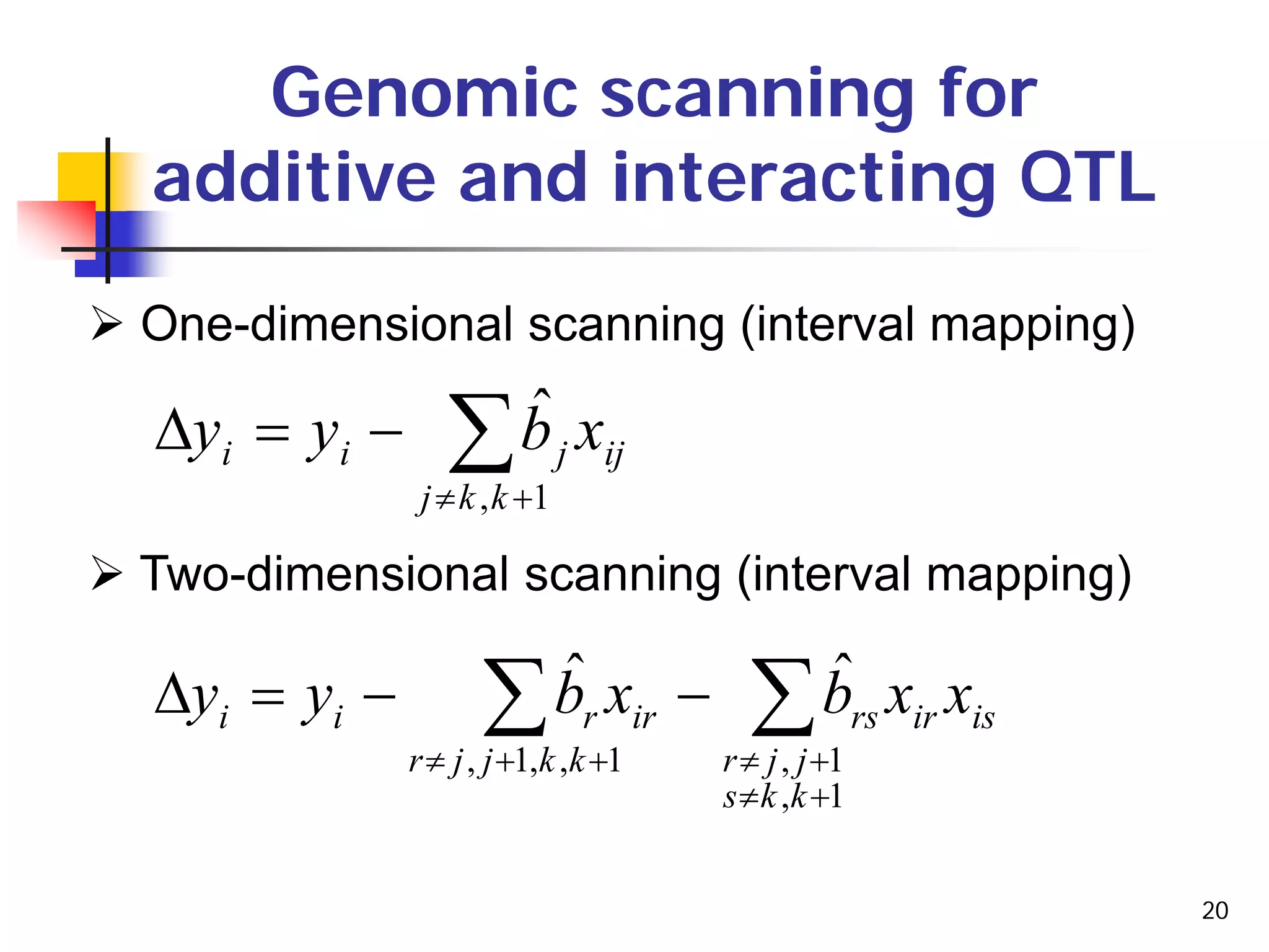 Jiankang Wang. Principle of QTL mapping and inclusive composite interval mapping (ICIM) | PDF
