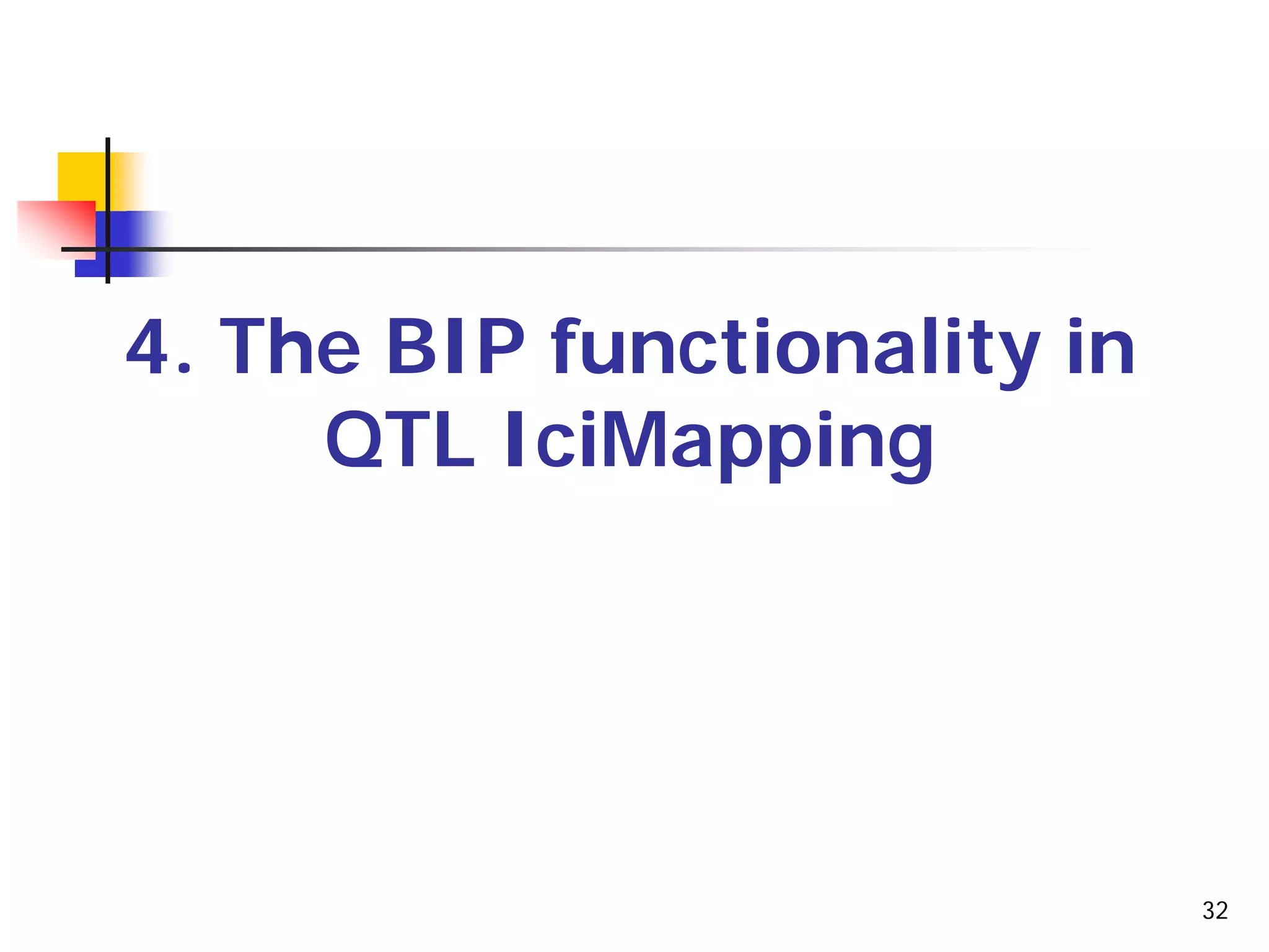 Jiankang Wang. Principle of QTL mapping and inclusive composite interval mapping (ICIM) | PDF