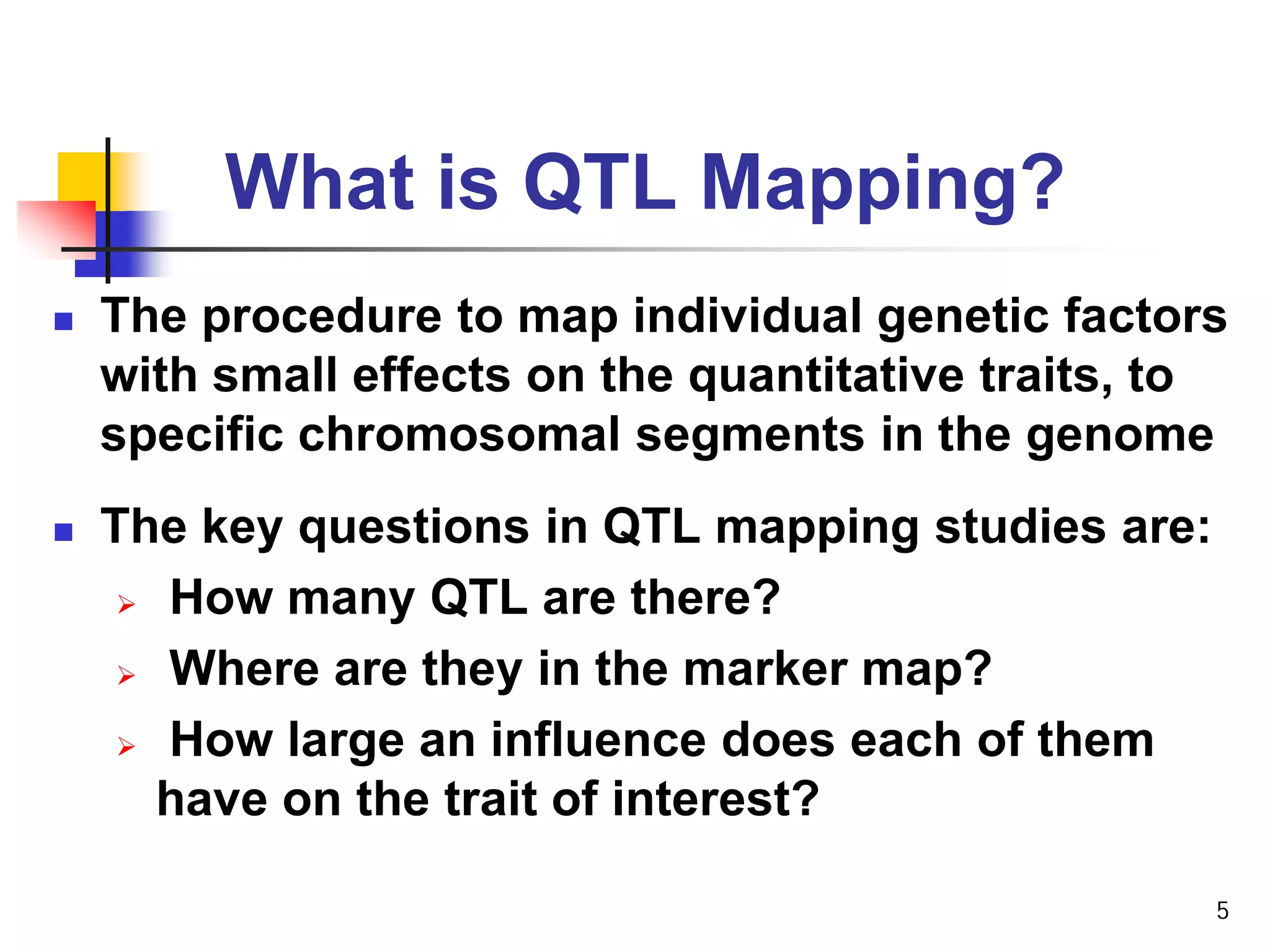 Jiankang Wang. Principle of QTL mapping and inclusive composite interval mapping (ICIM) | PDF