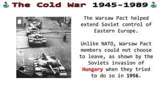 Causes of the Cold War - NATO and the Warsaw Pact | PPT