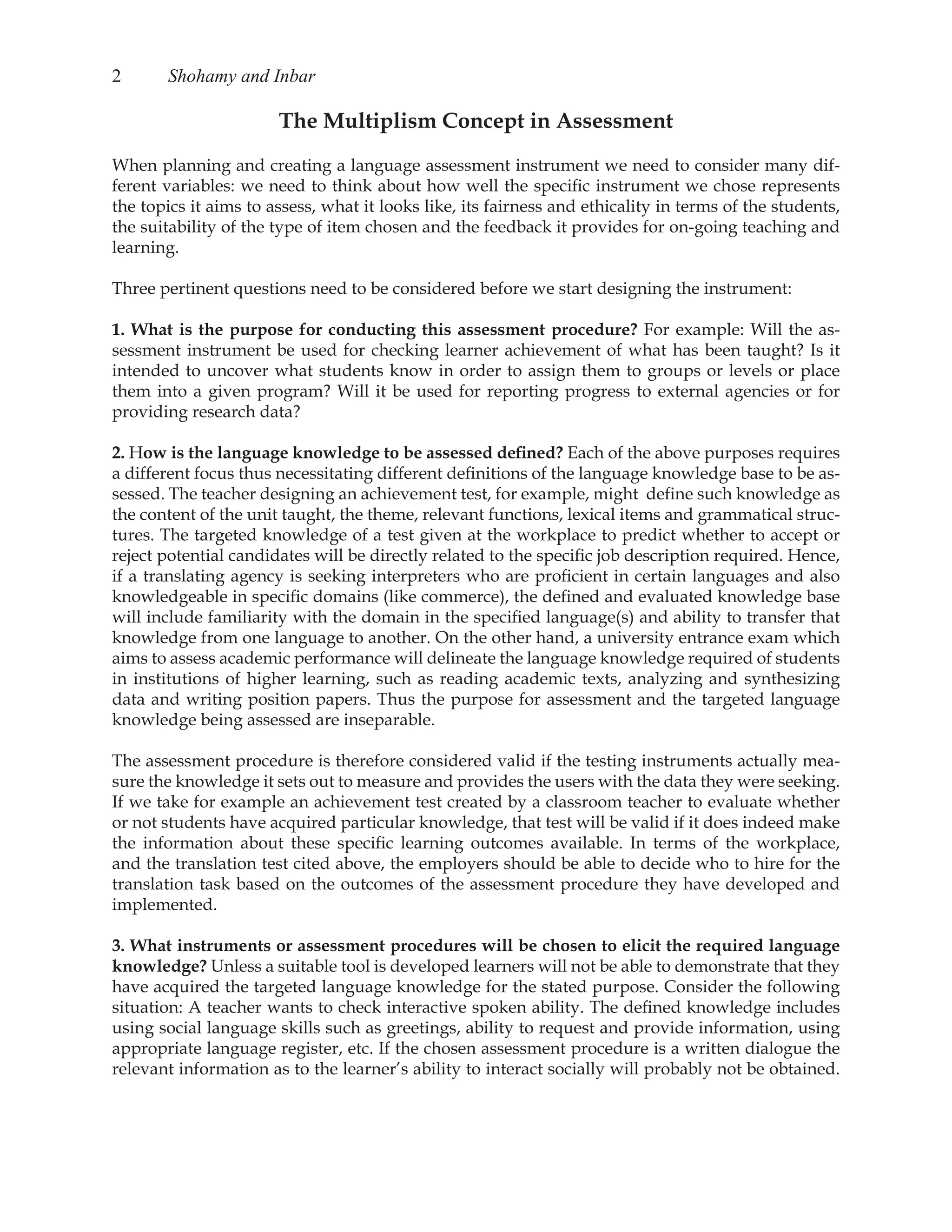 The Language Assessment Process | PDF