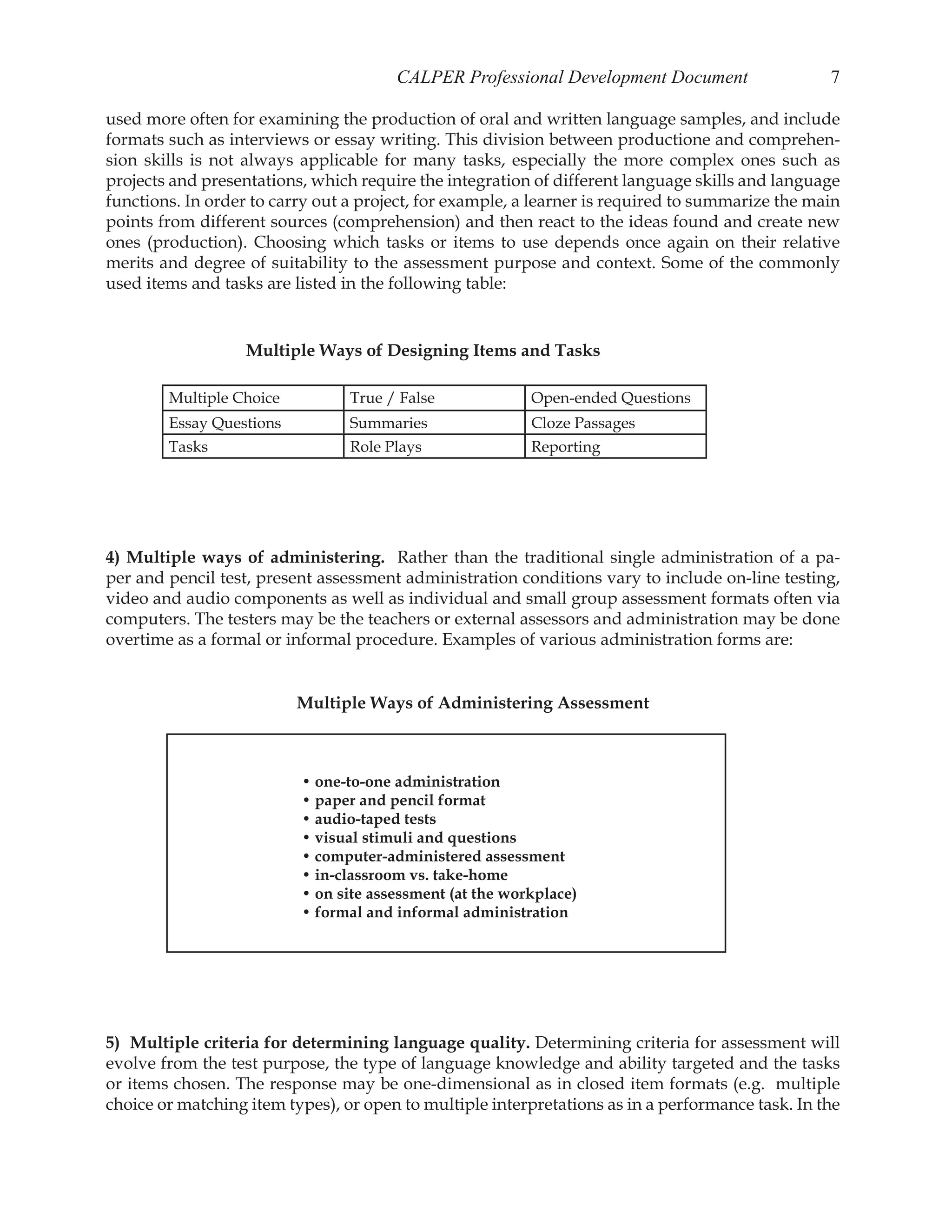 The Language Assessment Process | PDF
