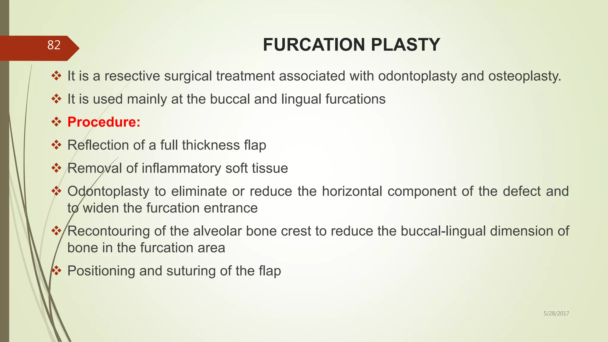 4.furcation involvement and its treatment | PPTX