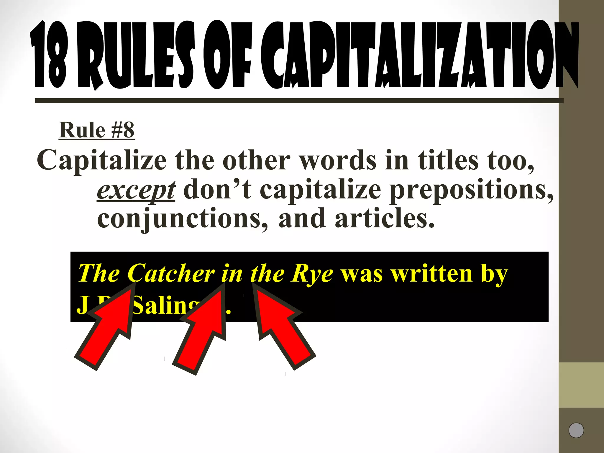 4. capitalization rules | PPT