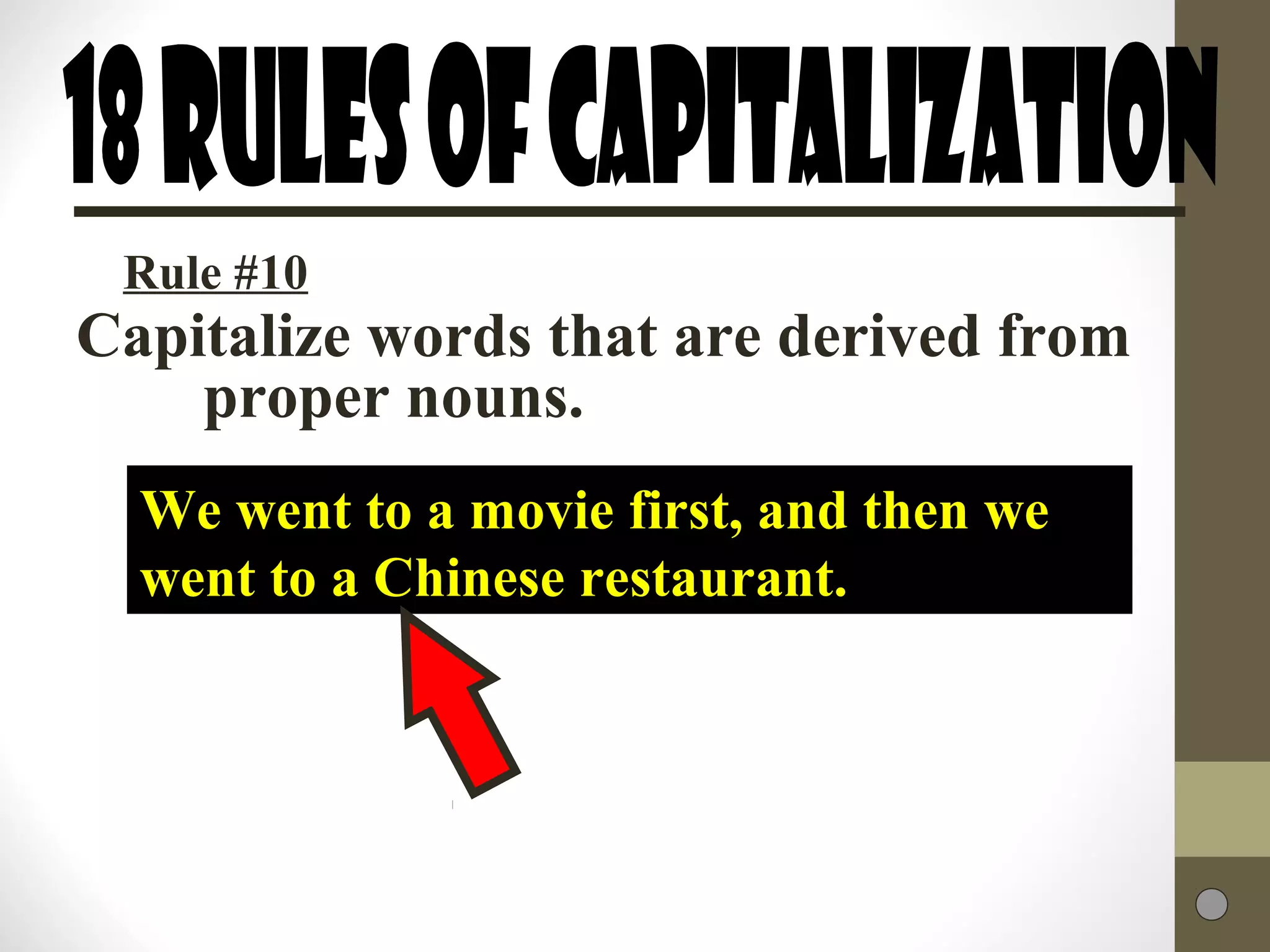 4. capitalization rules | PPT