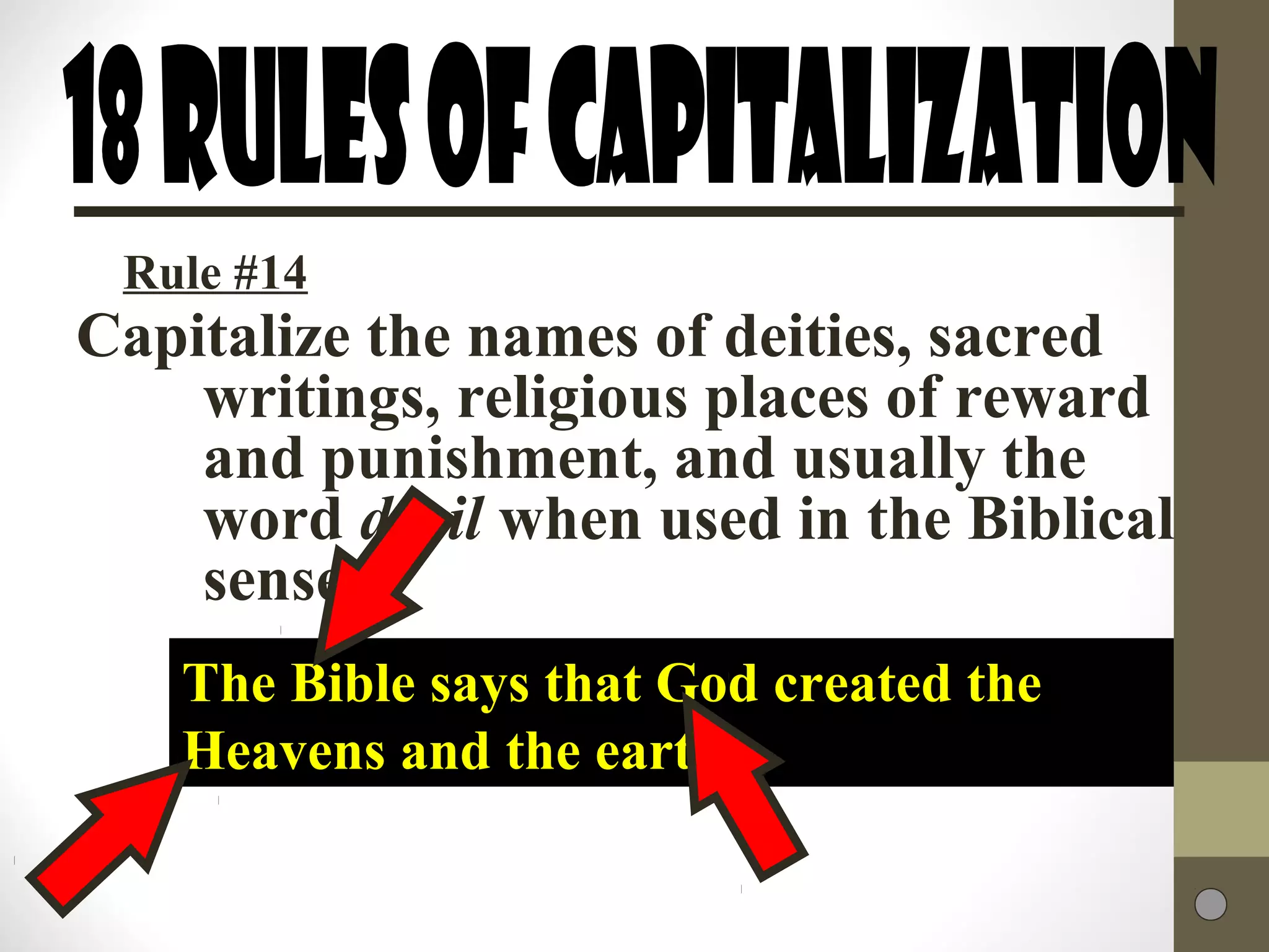 4. capitalization rules | PPT