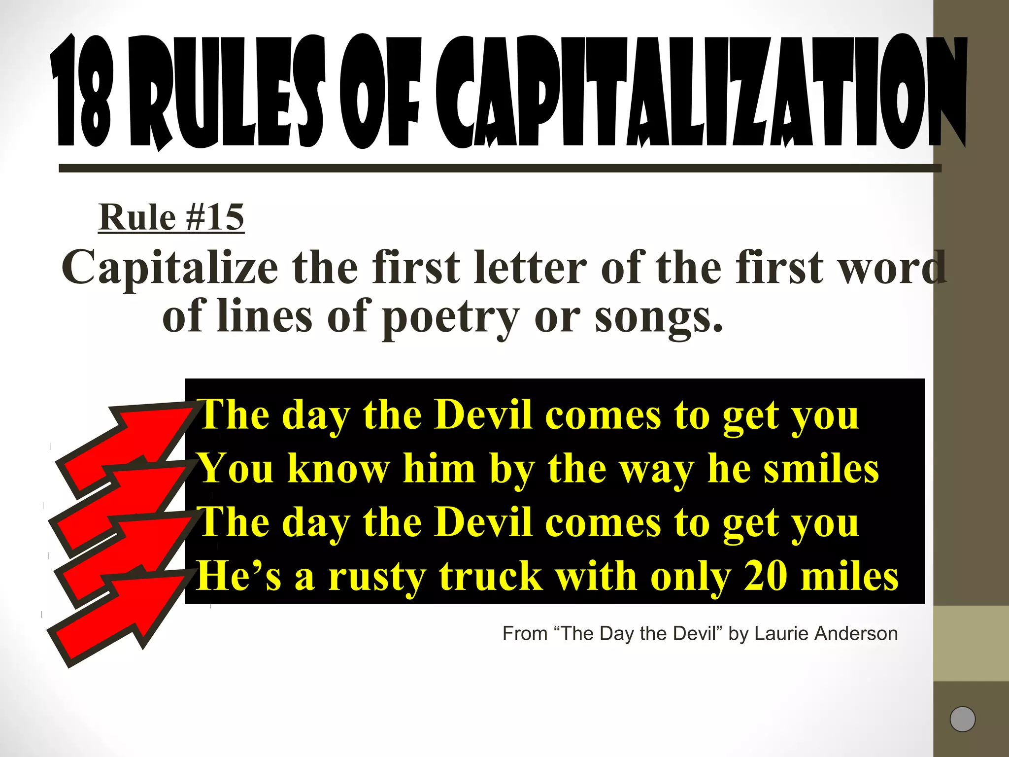 4. capitalization rules | PPT