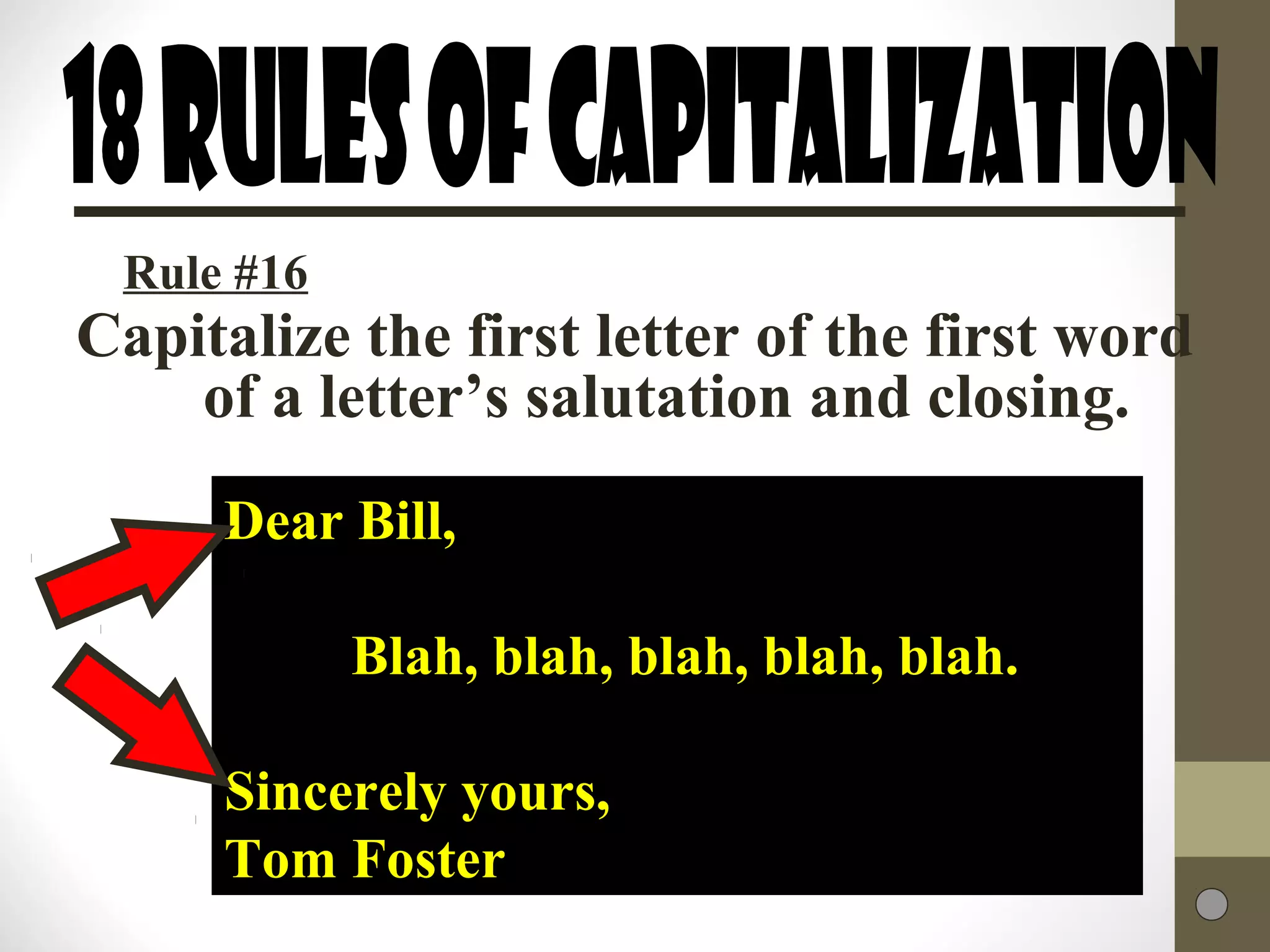 4. capitalization rules | PPT