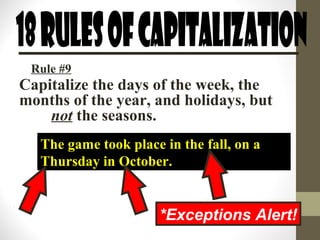 4. capitalization rules | PPT