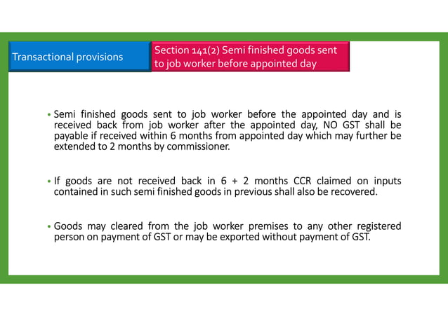4. job work under gst | PDF