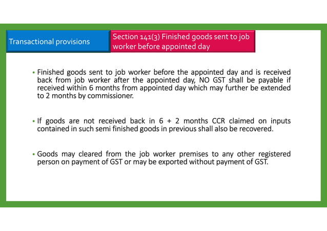 4. job work under gst | PDF