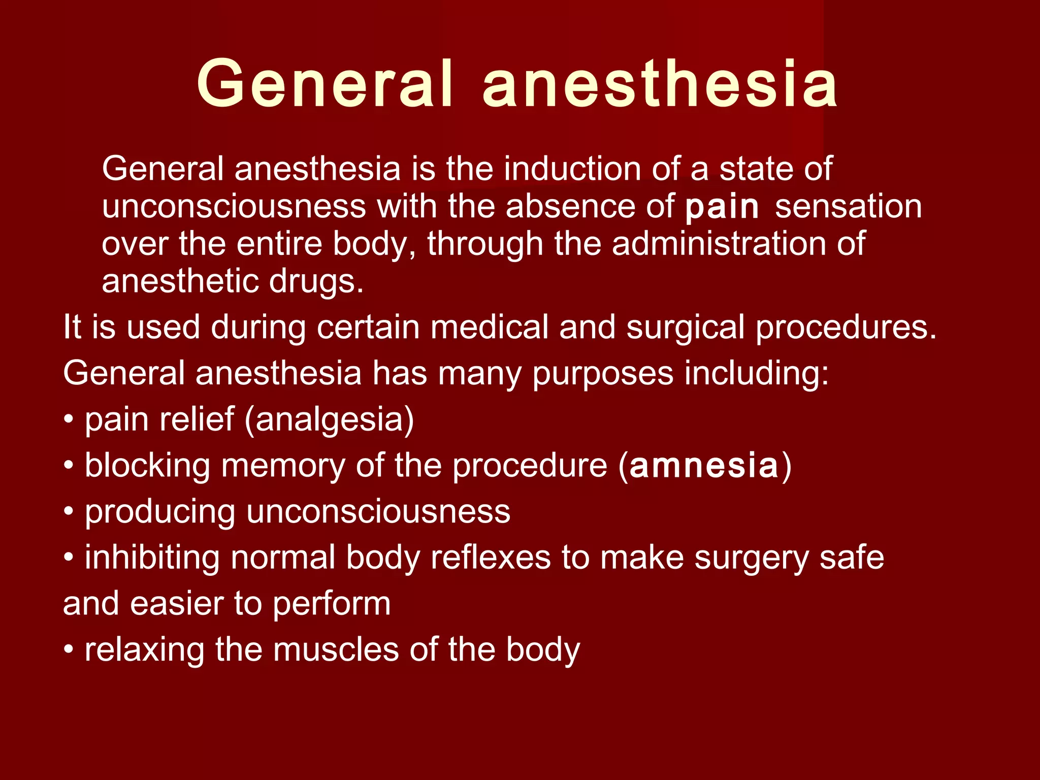 Drug therapy in Anesthesiology & Resuscitation | PPT