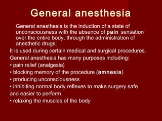 Drug therapy in Anesthesiology & Resuscitation | PPT