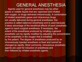 Drug therapy in Anesthesiology & Resuscitation | PPT