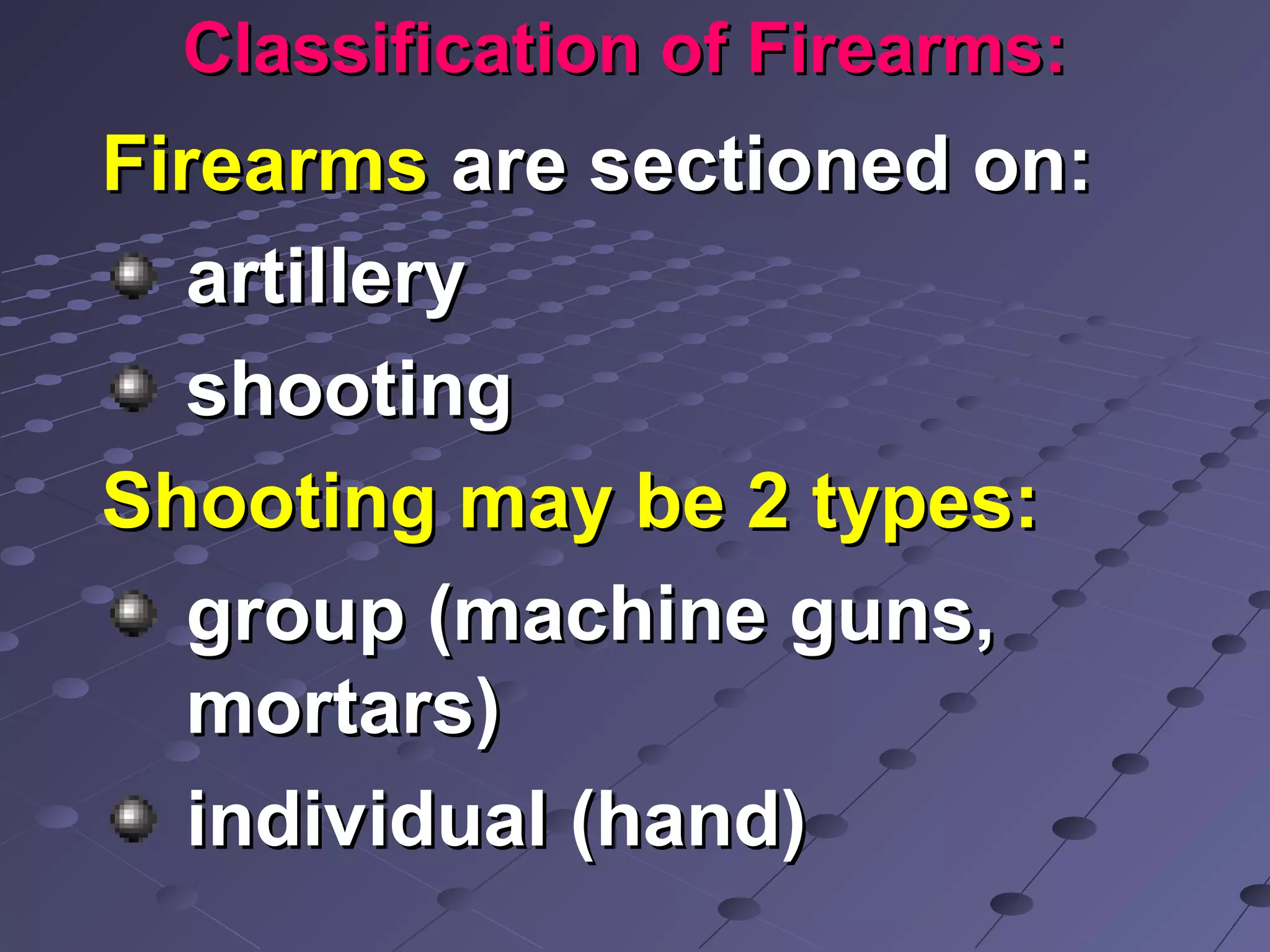 Forensic Medicine. Firearm | PPT
