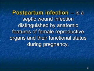 Postpartum infection | PPT