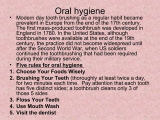 Hygienic problems of Healthy lifestyle & Persona Hygiene | PPT