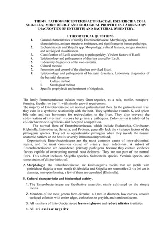 Enterobacteria. Escherichia coli. Shigella. Enteritis & Bacterial ...