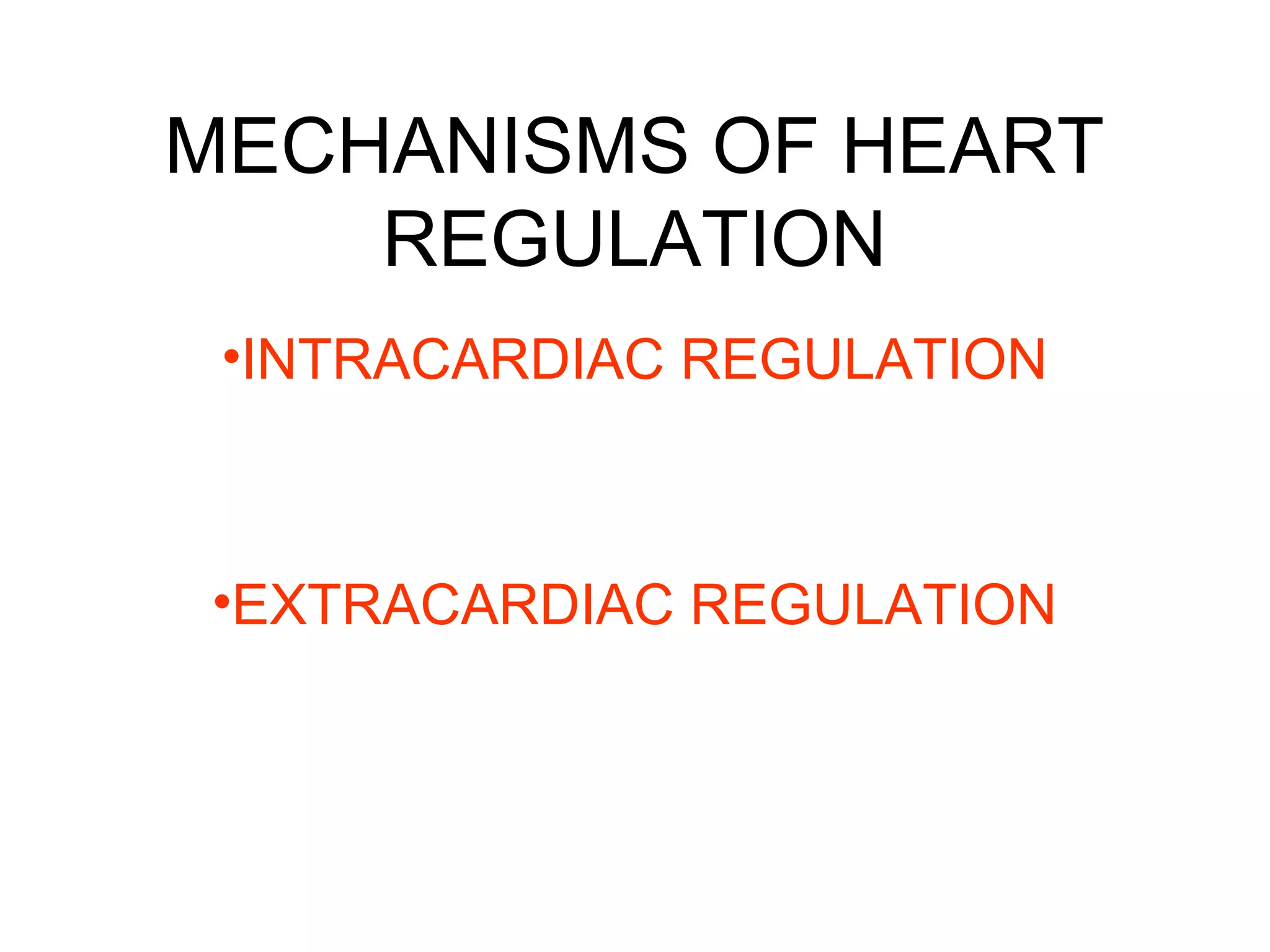 External manifestations of cardiac activity. Regulation of heart work | PPT