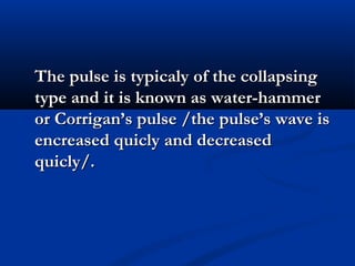 Aortic regurgitation (Aortic Insufficiency) | PPT