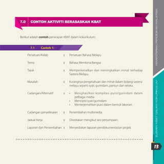 ELEMEN KBAT DALAM KOKURIKULUM | PDF