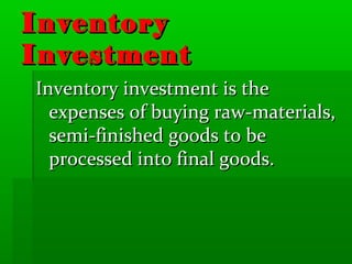 Presentation on Investment | PPT | Stocks and Bonds | Personal Investing