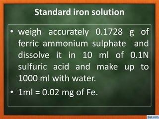 4.limit test for iron | PPTX