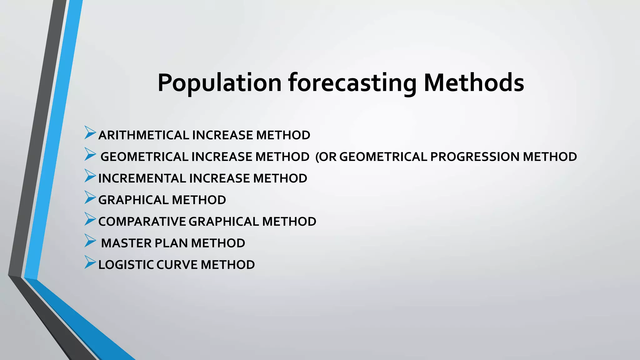 population forecasting | PPTX