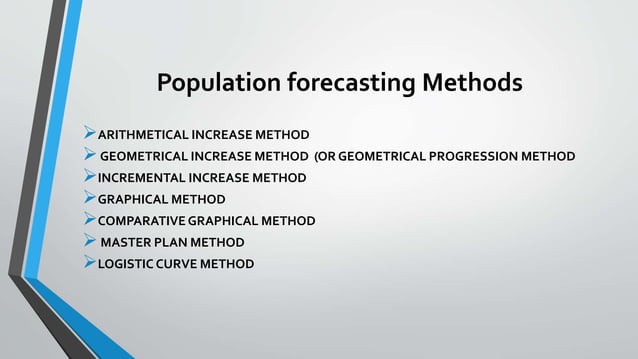 Population Forecasting Pptx